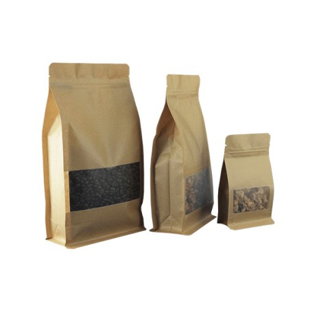 Stand Up Box - Kraft Paper with window